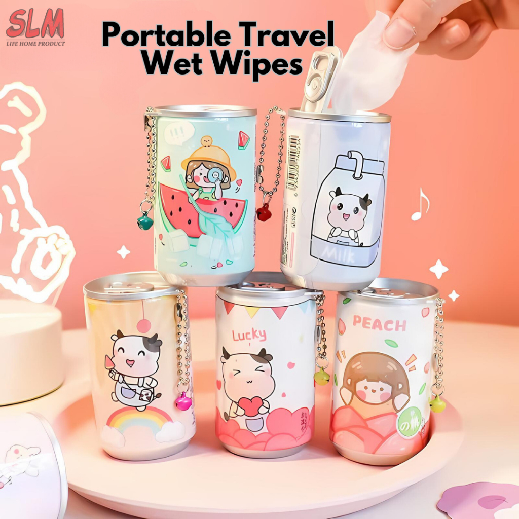SLM Canned wet wipes portable children's bucket cans,coke cans ...