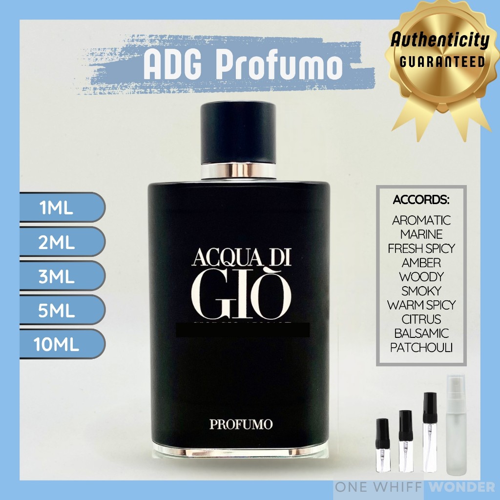 ADG Profumo (1mL, 2mL, 3mL, 5mL or 10mL) ONE WHIFF WONDER | Shopee ...