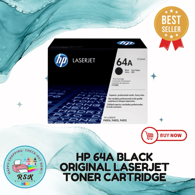 HP 64A Black Original Laserjet Toner Cartridge (CC364A) | Shopee ...
