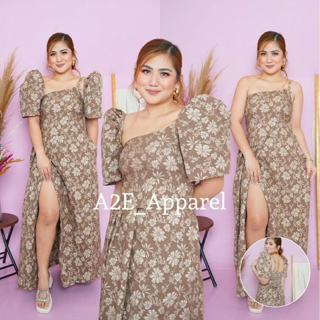 A2E | Amor Filipiniana Dress | Modern Filipiniana Maxi Dress with ...