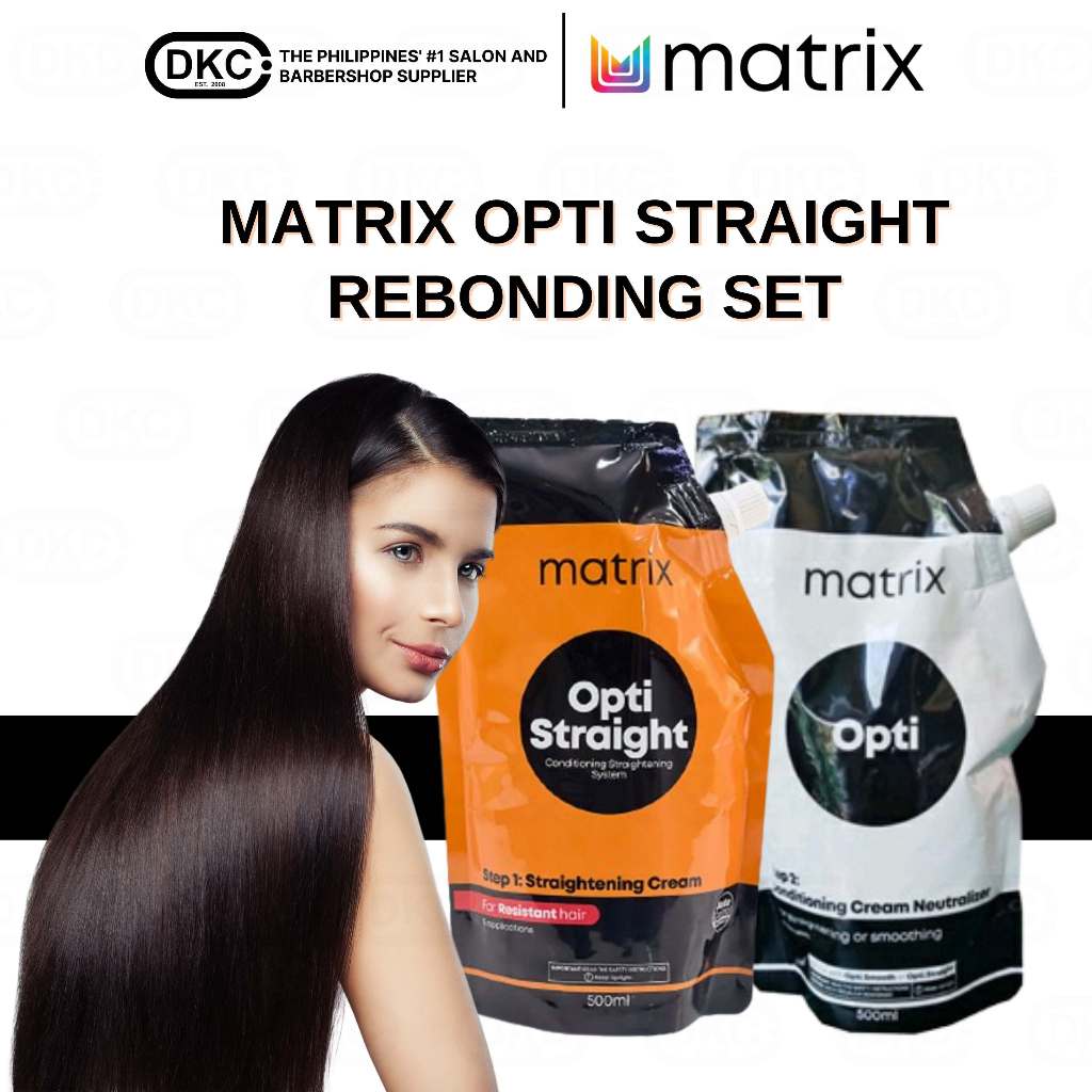 Matrix Opti Straight Rebond Set For Resistant Hair 500ml each Shopee Philippines
