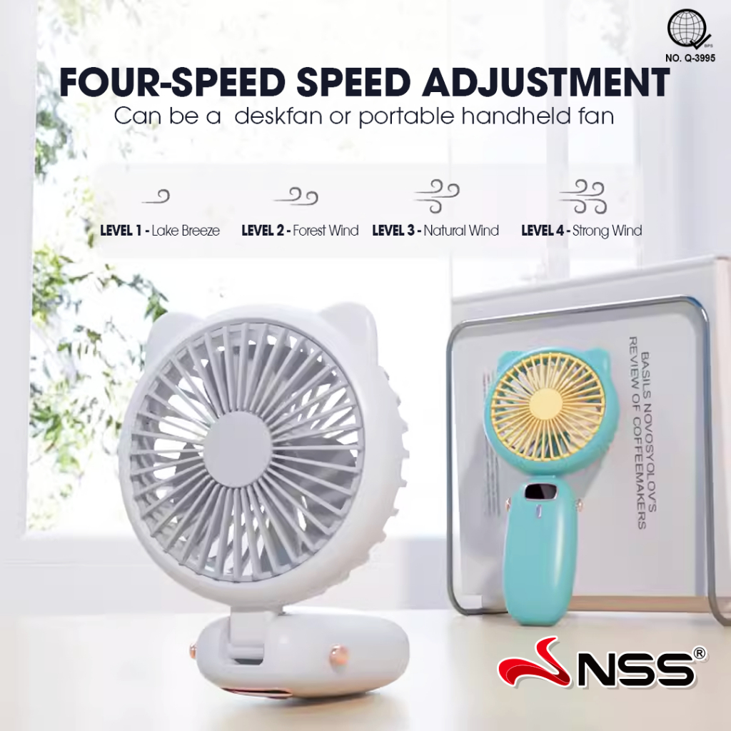 NSS Mini Fan With Necklace Portable Cute Fan Type-C Charging Small Fan ...
