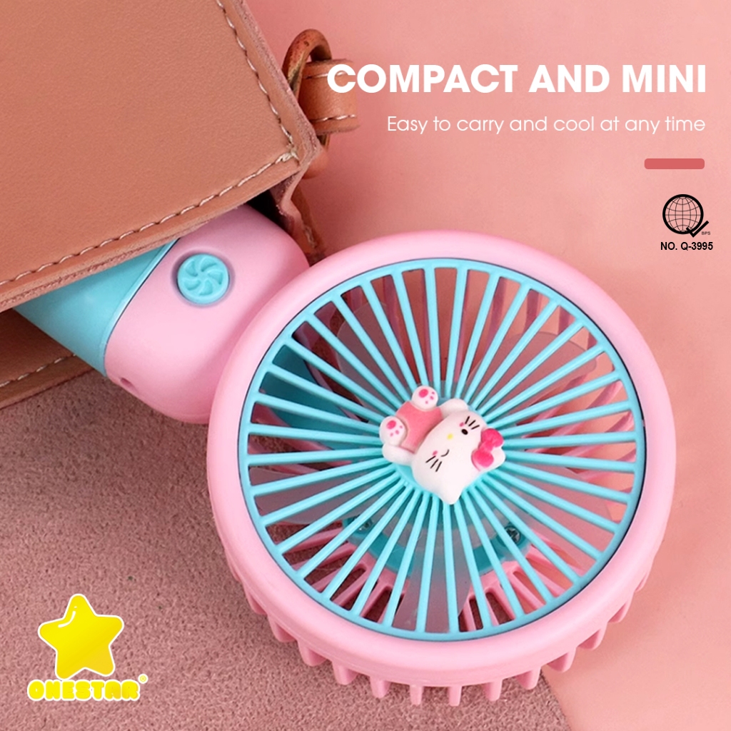 NSS Mini Fan Portable Handy Pocket Fan USB Rechargeable With Strap ...