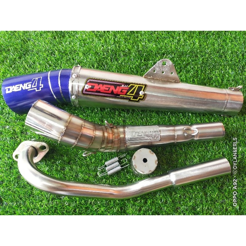 DAENG PIPE WITH SILENCER FOR WAVE 125 / RS125 / XRM 125 | Shopee ...