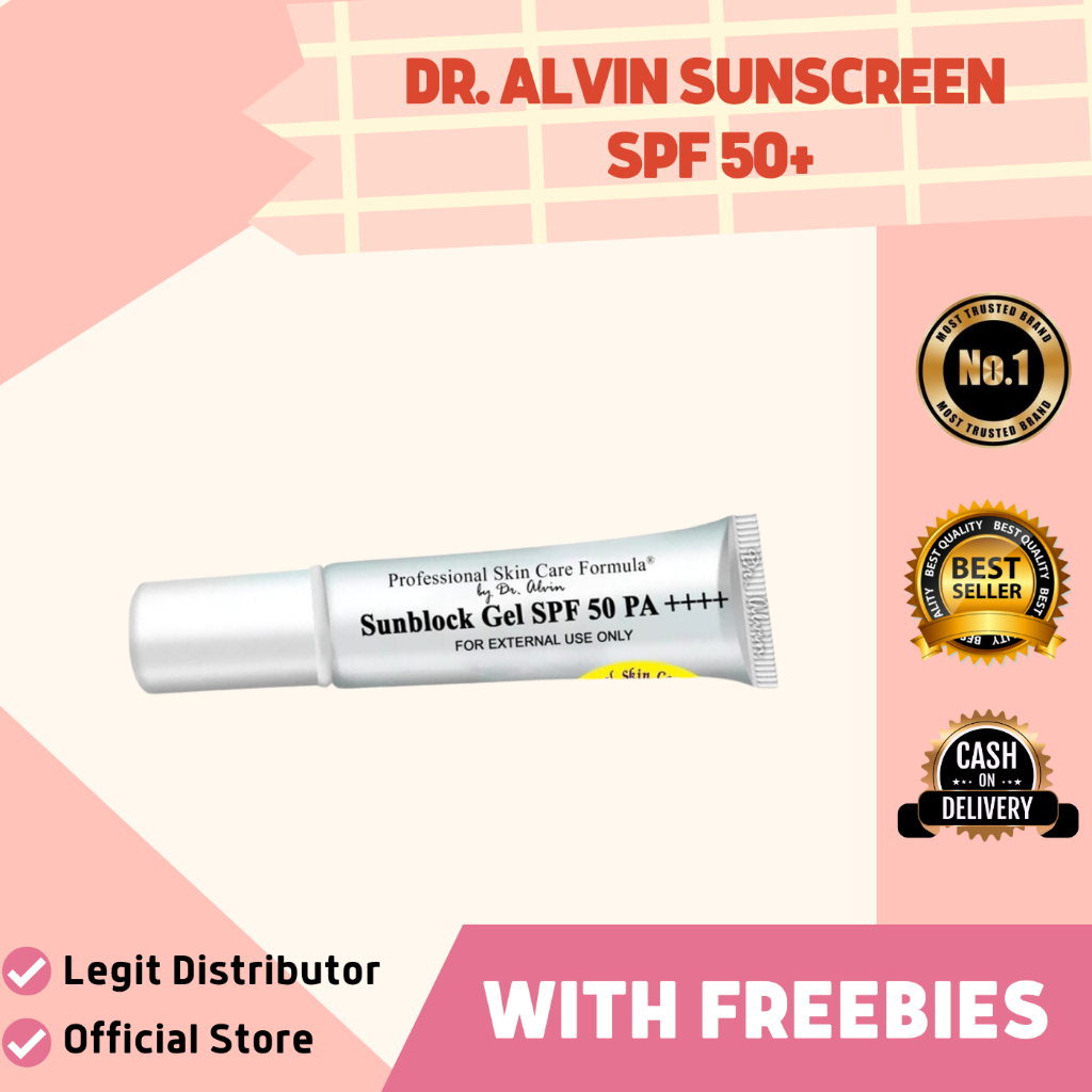 DR. ALVIN SUNSCREEN SPF 50+ 10G | Shopee Philippines