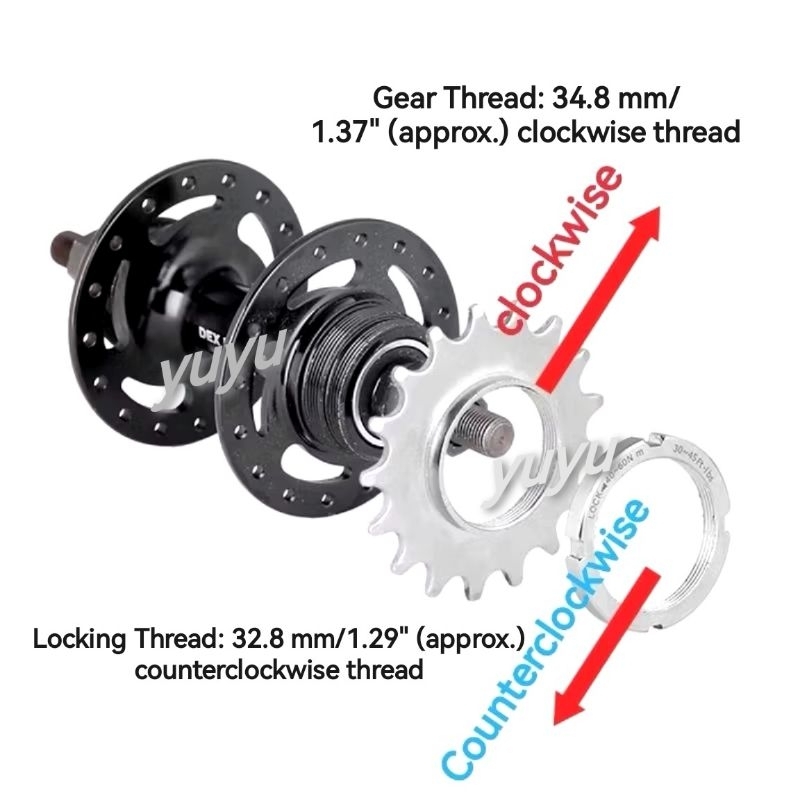 13T 14T 15T 16T 17T 18T Fixie Gear Track Bike Single Speed 1/8inch Cog ...