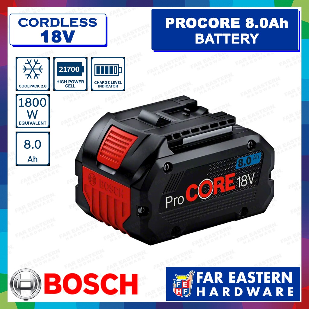 BOSCH Procore 18V 8.0Ah Battery RBPT18 | Shopee Philippines