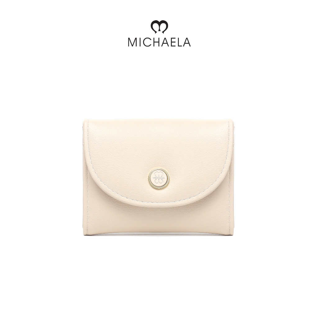 MICHAELA Oval Flap Small Wallet for School Office Daily Chic Women ...