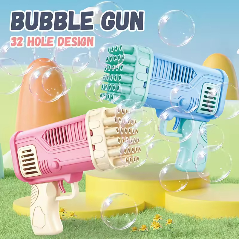 32 hole Bubble gun bubble blower Rocket launcher Children's bubble gun ...