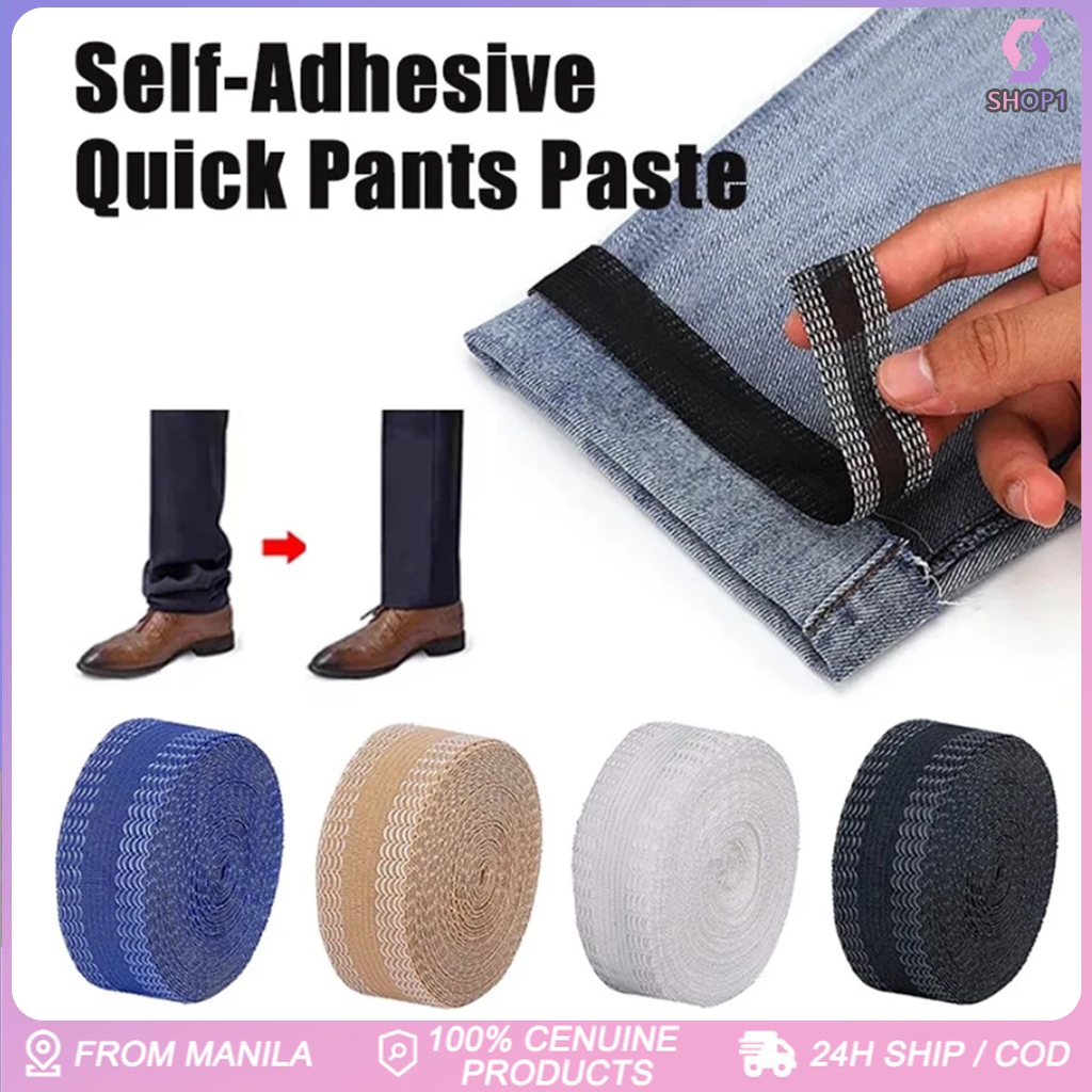 Fabric Trousers Stickers for DIY Pants Washable Pants Edge Paste Self ...