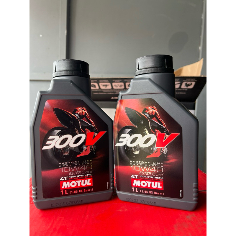 MOTUL RACING MOTOR OIL 300V 10W40 100% FULLY SYNTHETIC MOTOR OIL 1 ...