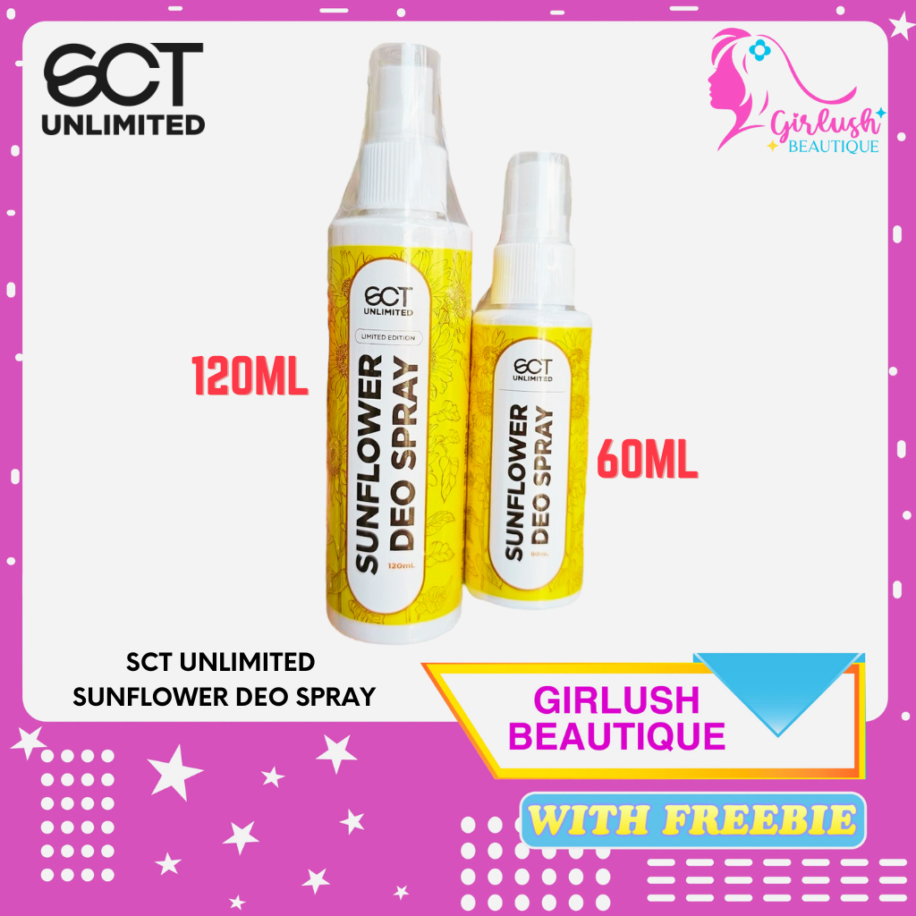 SCT Unlimited Sunflower Deo Spray 60ml and 120ml | Shopee Philippines