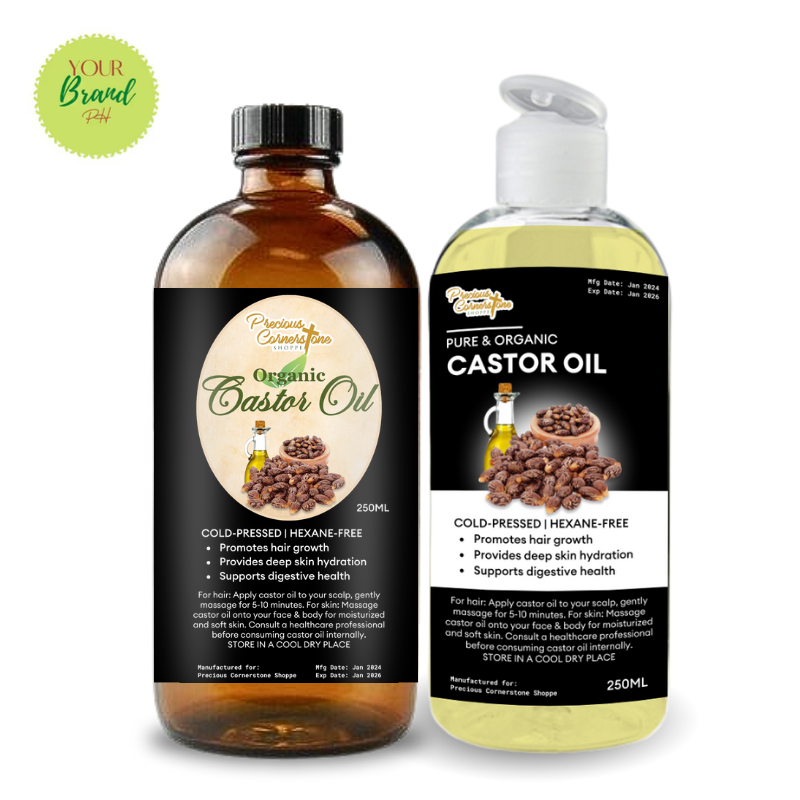 CASTOR OIL 250ml Hexane-Free and Cold-Pressed Organic | Natural | Pure ...