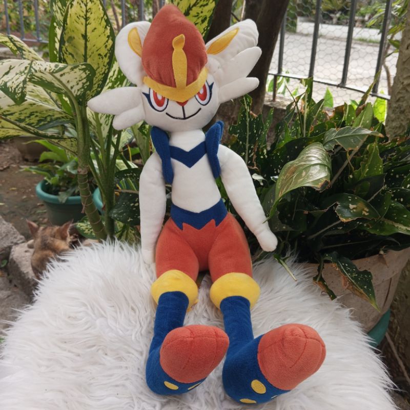 BANPRESTO Fire-Type Pokemon CINDERACE BIG Stuffed Toy | Shopee Philippines