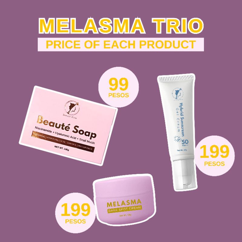 Melasma Set Package Trio | Shopee Philippines
