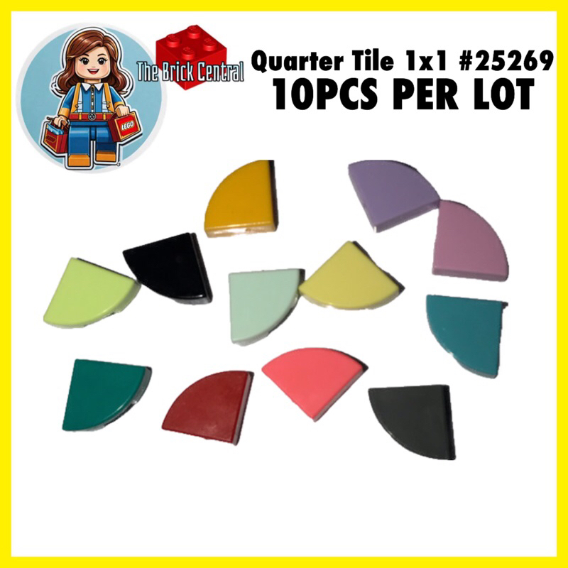 The Brick Central • LEGO Quarter Tile 1x1 25269 | lego tile 1x1,lego ...