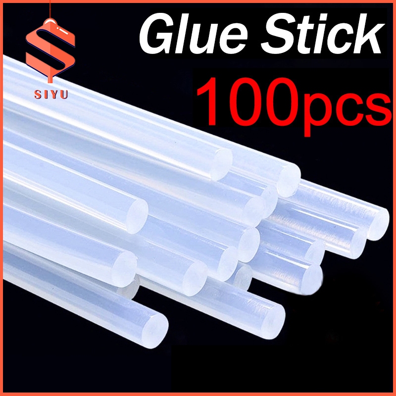 100pcs Hot Melt Glue Stick (190mm x 7mm) For Glue Gun adhesive Work for ...
