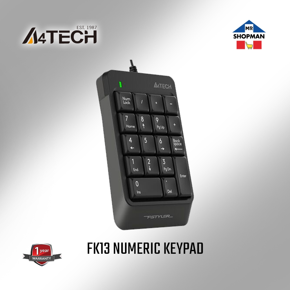 A4tech Fk13 Numeric Keypad Keyboard Shopee Philippines