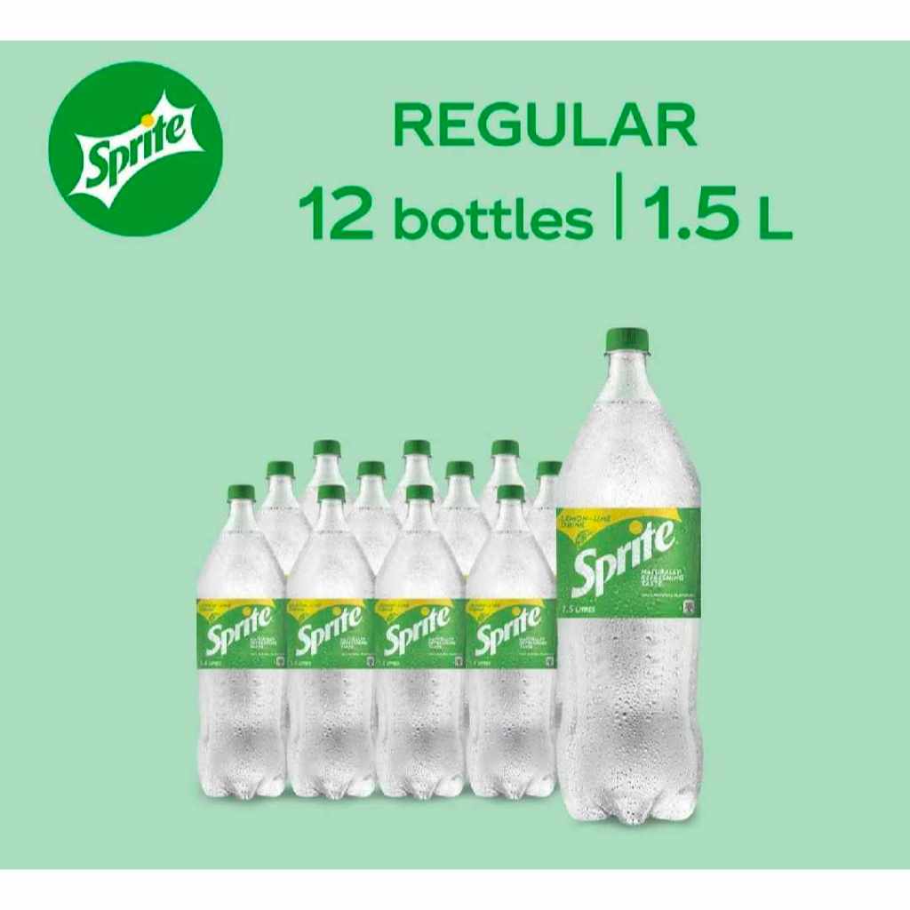 Sprite Regular 1.5L Pack of 12 (12pcs) | Shopee Philippines