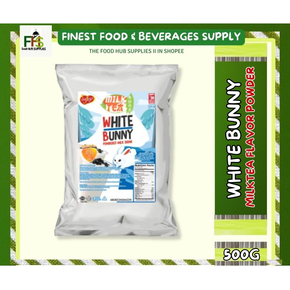 InJoy Milk Tea Flavored Powder White Bunny 500G | Shopee Philippines