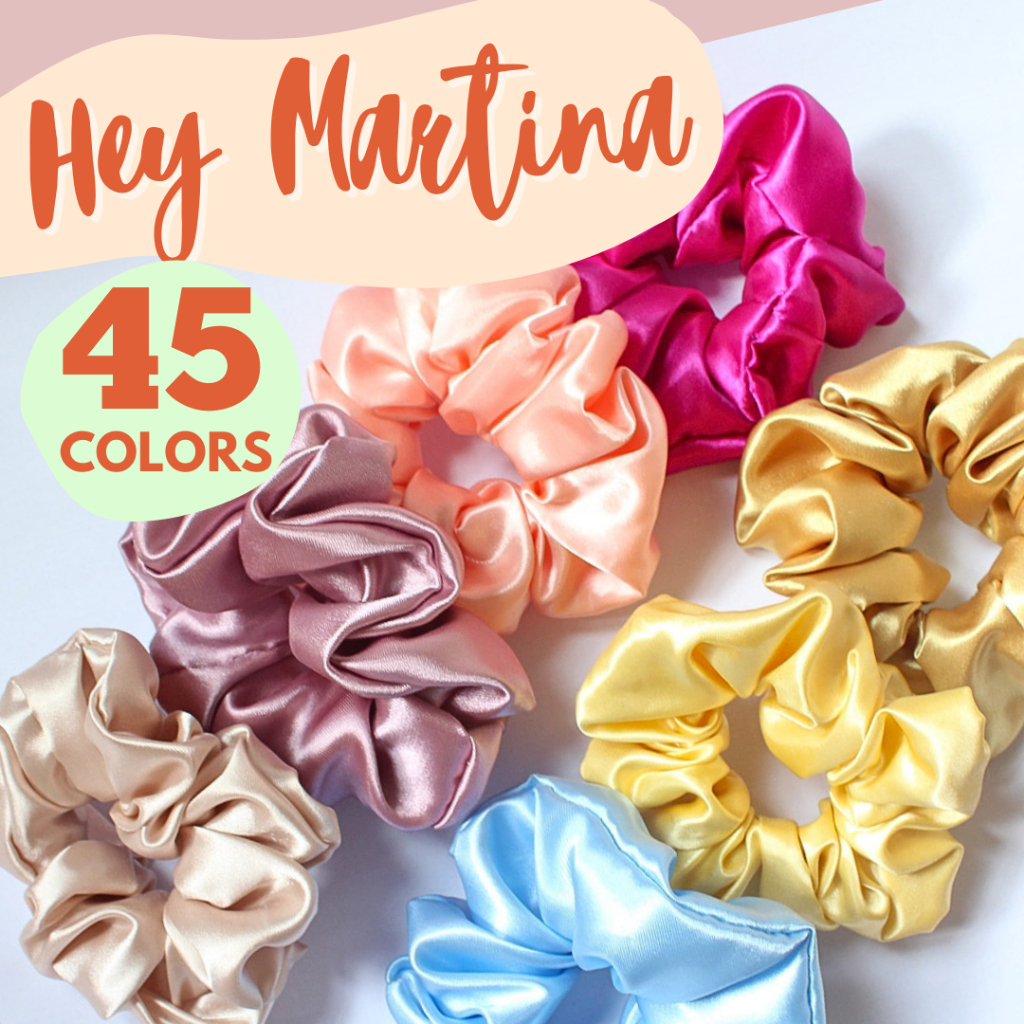SCRUNCHIES Silk Satin Ponytail, Messy Bun, Hair Tie, Hair Styling, Hair ...