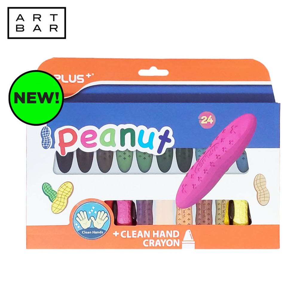 Y-Plus Crayons 24 Colors Peanut - Art Bar | Shopee Philippines