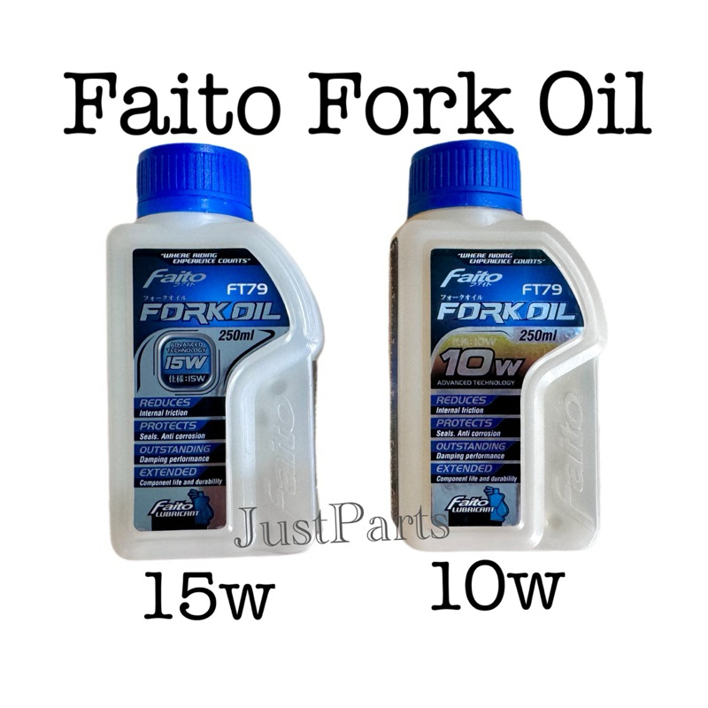 FAITO RACING FORK OIL 10w / 15w 250ML (All Motorcycle) | Shopee Philippines