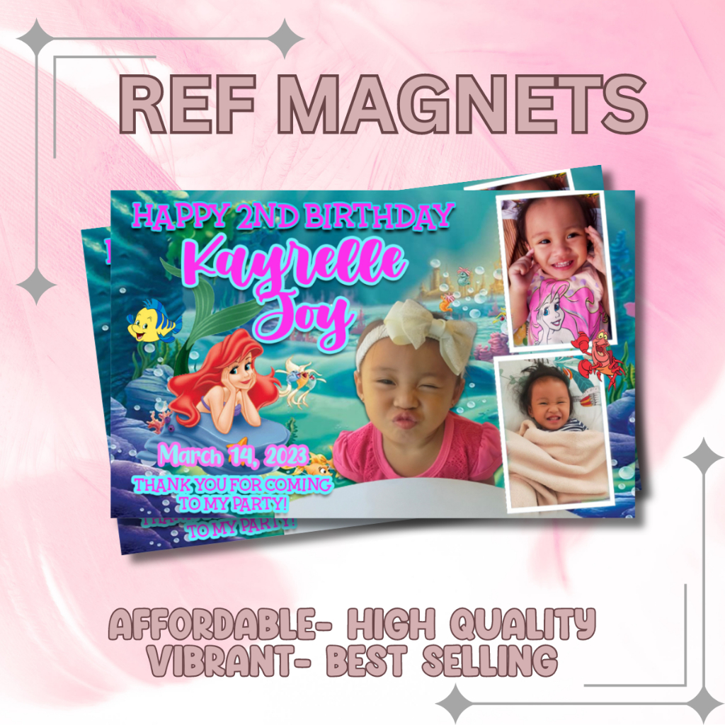Ref Magnet Souvenir, Little Mermaid Theme Ref Magnet, ref magnet ...