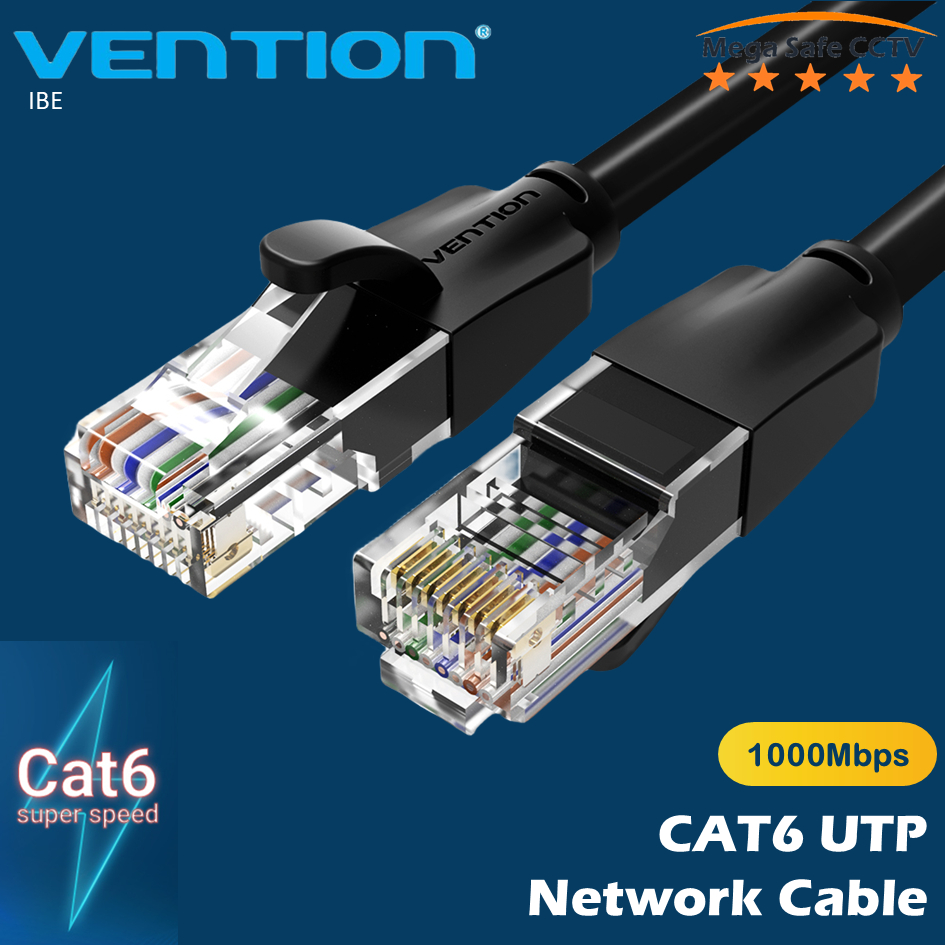Vention CAT6 Ethernet PVC Cable Indoor UTP Patch Lan Network Wire Cord ...