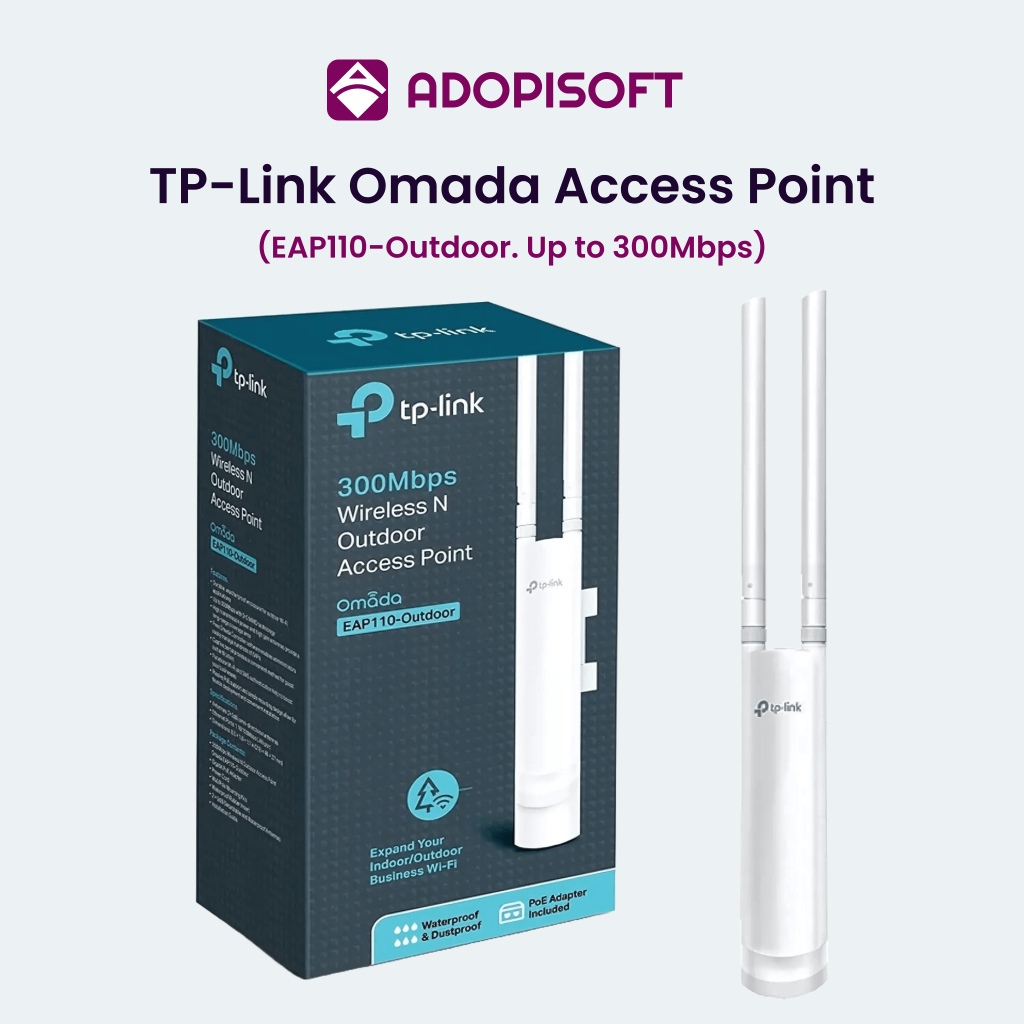 ADOPISOFT | Tp-link Omada Eap110 Outdoor 300Mbps Access Point for ...
