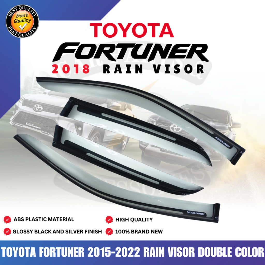 CPA RAIN VISOR For TOYOTA FORTUNER 2015 2016 2017 2018 2019 2020 2021 ...