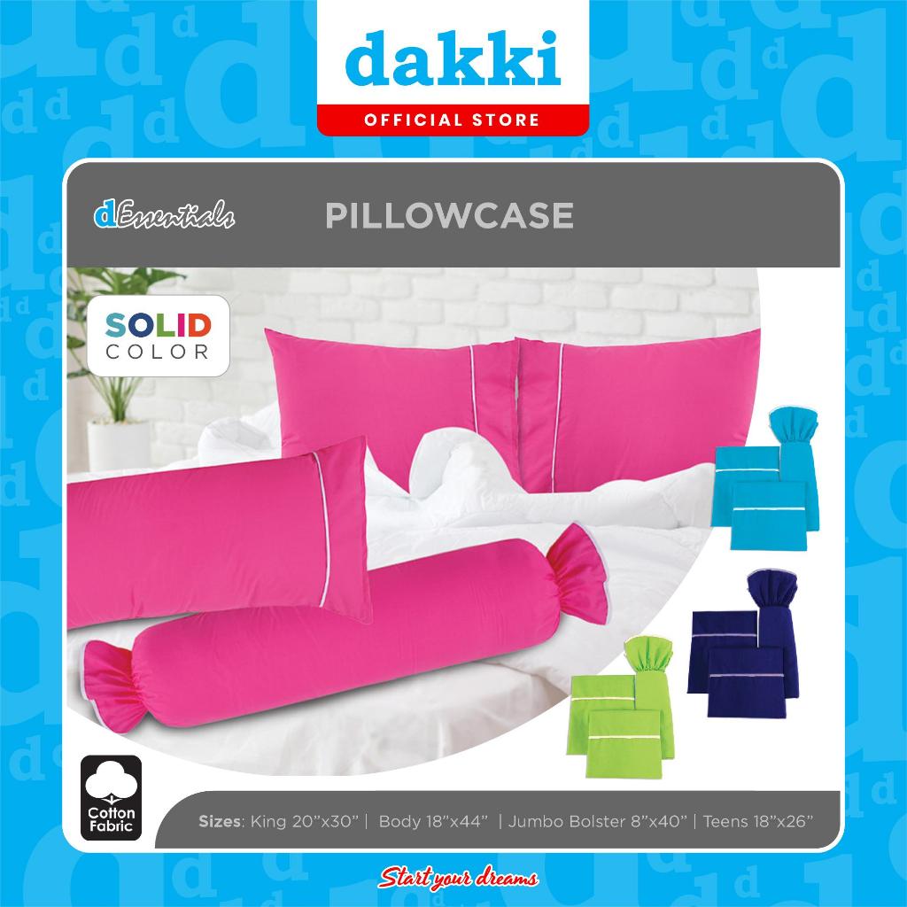 【LIVE EXCLUSIVE】Dakki Essentials 20 Inch X 30 Solid Color Cotton King Pillowcase | Shopee ...