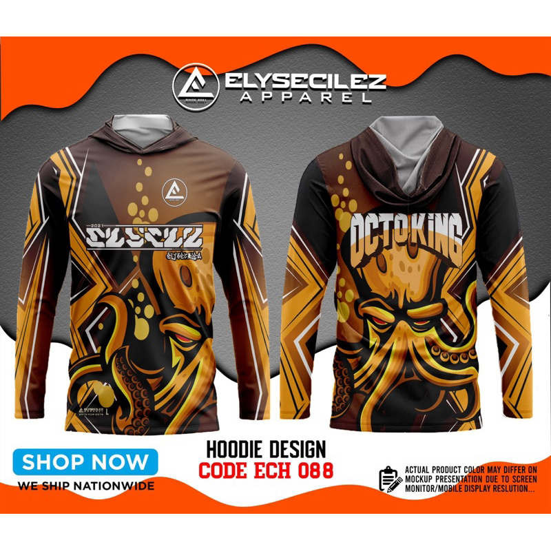 FULLY SUBLIMATION HOODIE JERSEY DESIGN | Shopee Philippines