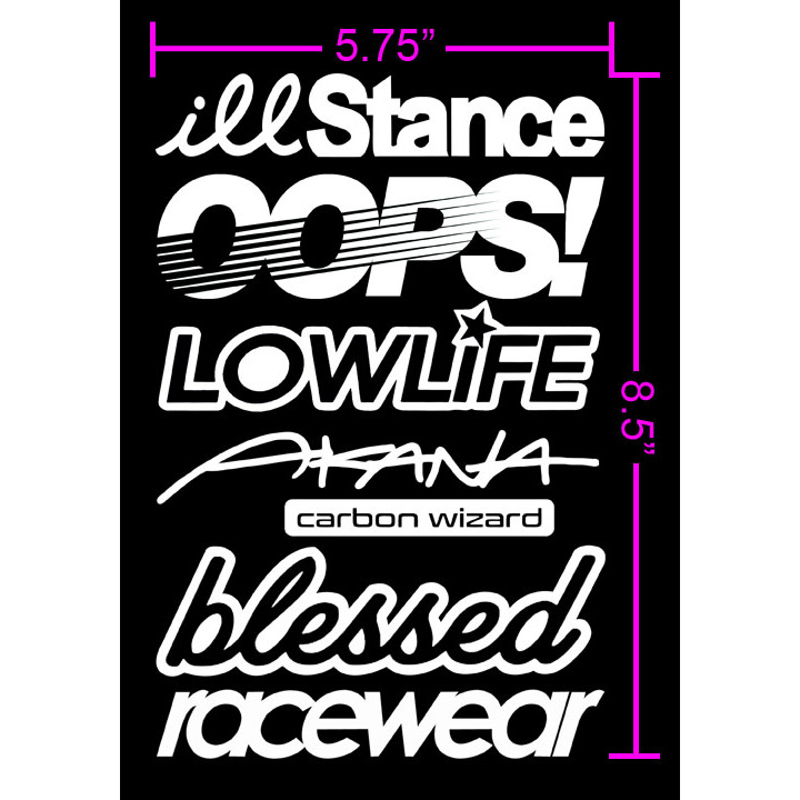 MOTORCYCLE STICKER SET VINYL DIE-CUT - DESIGN 4 | Shopee Philippines