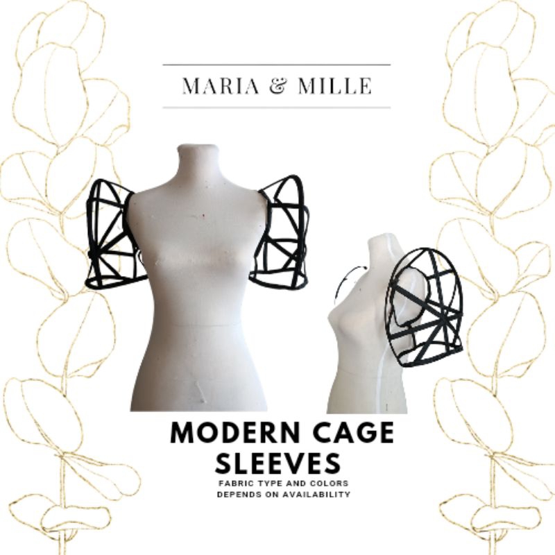MODERN FILIPINIANA DETACHABLE CAGE SLEEVES (SLEEVES ONLY!!!) | Shopee ...