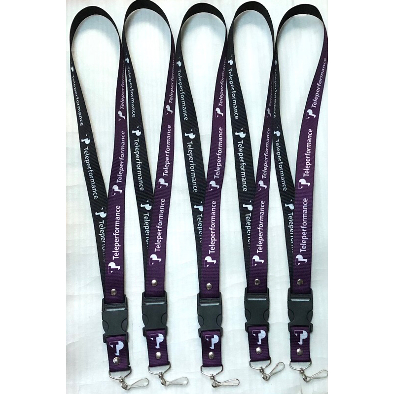 Teleperformance Black Violet design Id Lace Lanyard Sling | Shopee ...