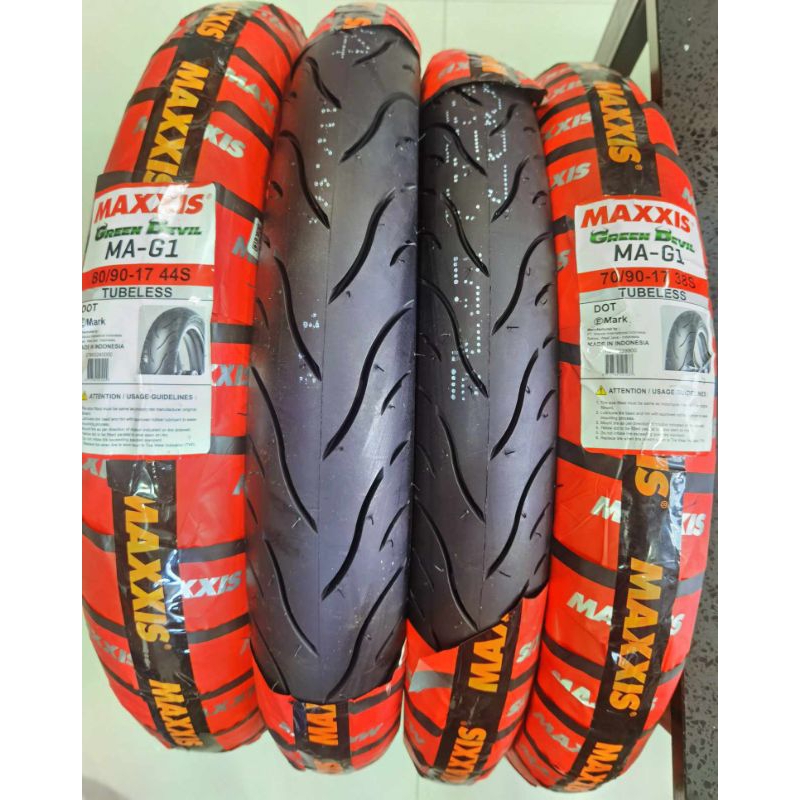 Tire Motorcycle Maxxis MA-V6 70/90-14 and 80/90-14 Tubeless 40P 34P Made in Indonesia Free ...