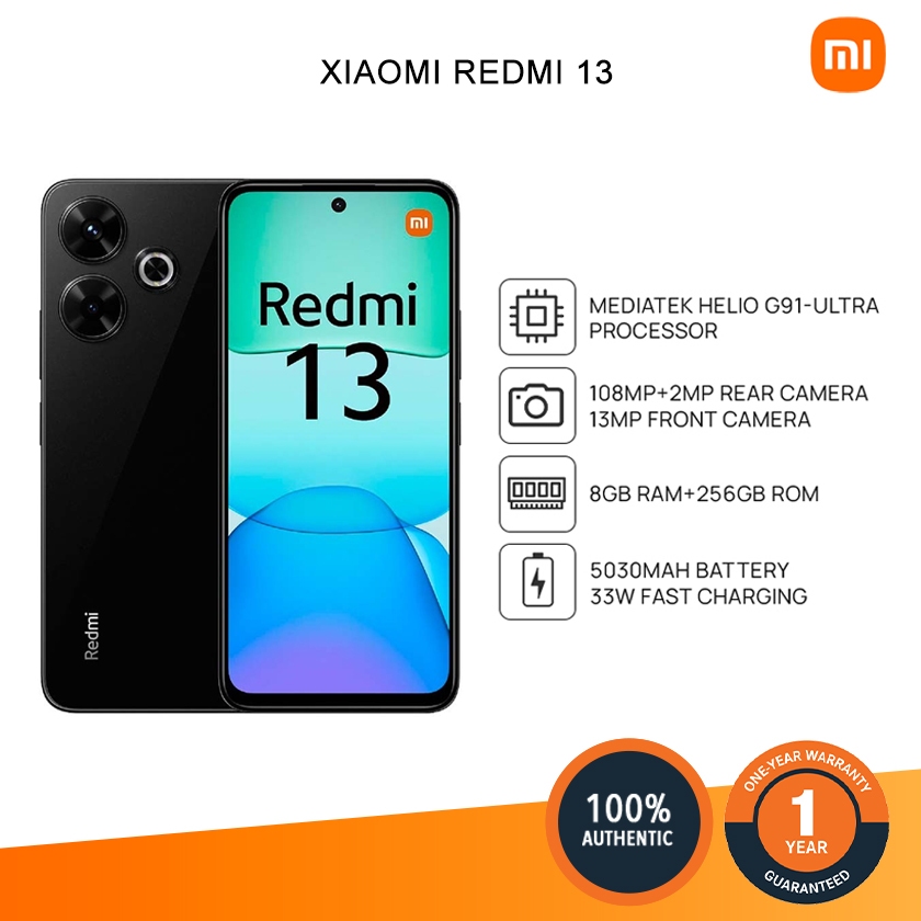 Xiaomi Redmi 13 8GB + 256GB Global Version | Shopee Philippines