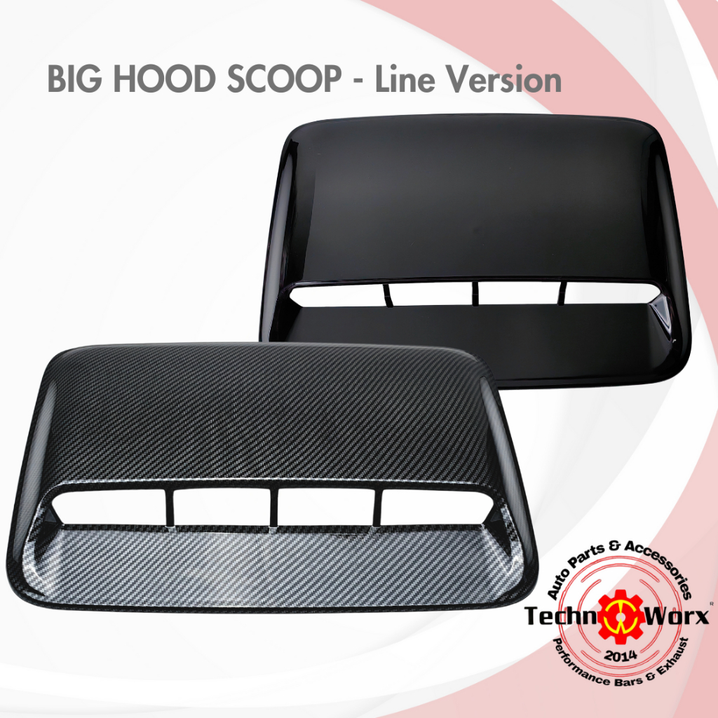 BIG Hood Scoop Universal for Car Sedan Hatchback Pick Up Suv Mpv Auv ...