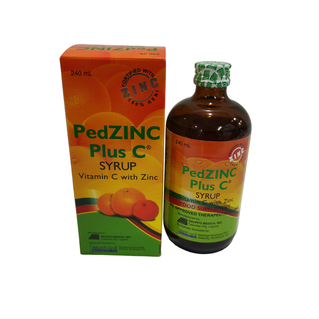 PedZinc Plus C Syrup 240ml | Shopee Philippines