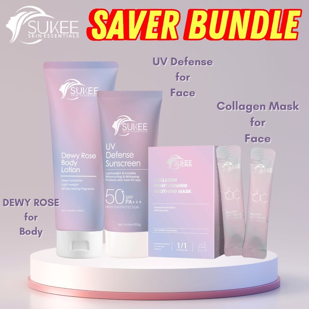 kkjj [SAVER BUNDLE] 1 SUKEE Collagen Mask , 1 Dewy Rose Body Lotion ...