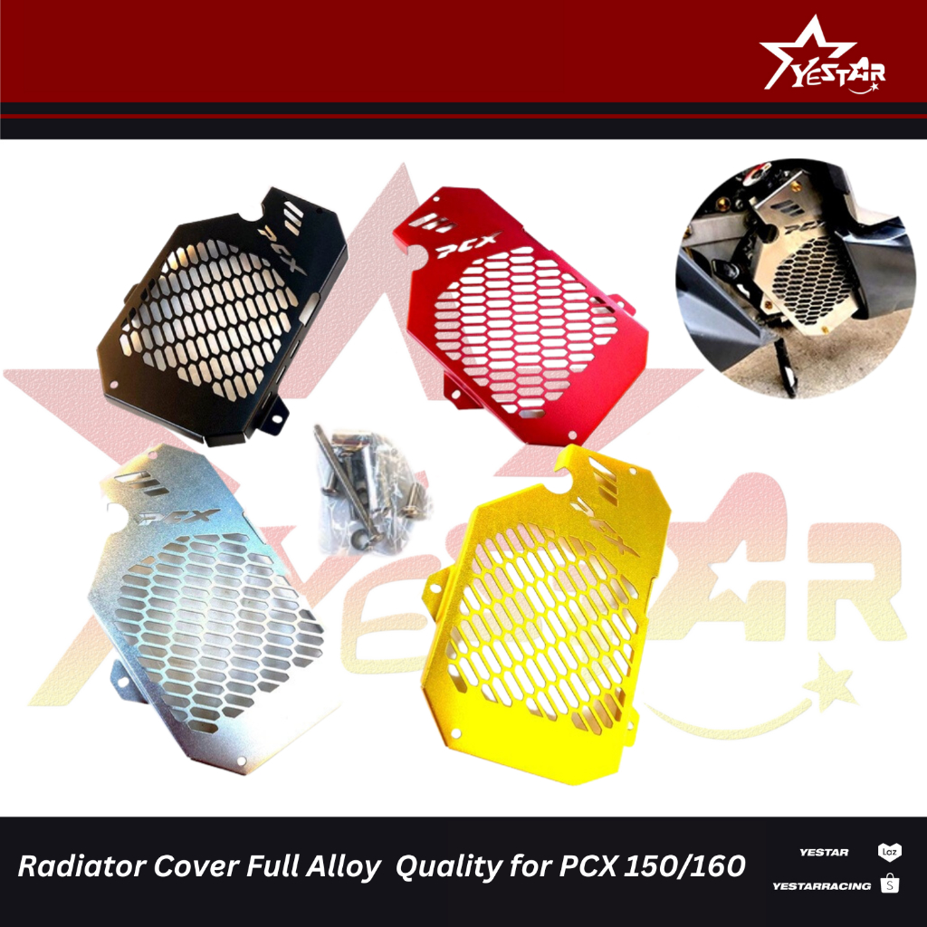 YESTARRACING Radiator Cover for PCX 160 Full Alloy Quality Made in ...