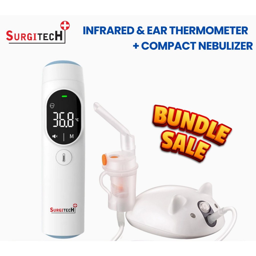 Surgitech BUNDLE Infrared/Ear Thermometer with Surgitech Compact ...