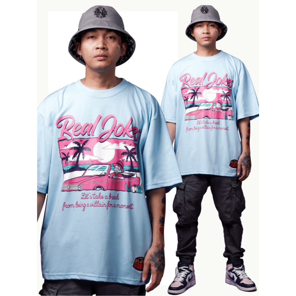Real Jokes Clothing - Let's Take (White & Blue) | Shopee Philippines