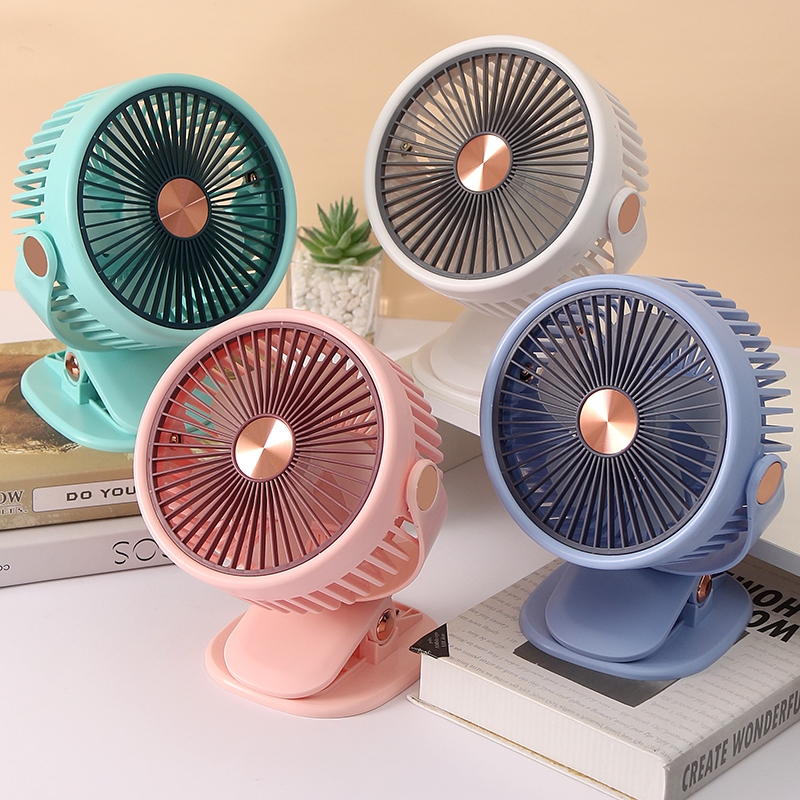 4-inch Plug in desktop clip fan 5 Speed Adjustable fan New Strong Wind ...