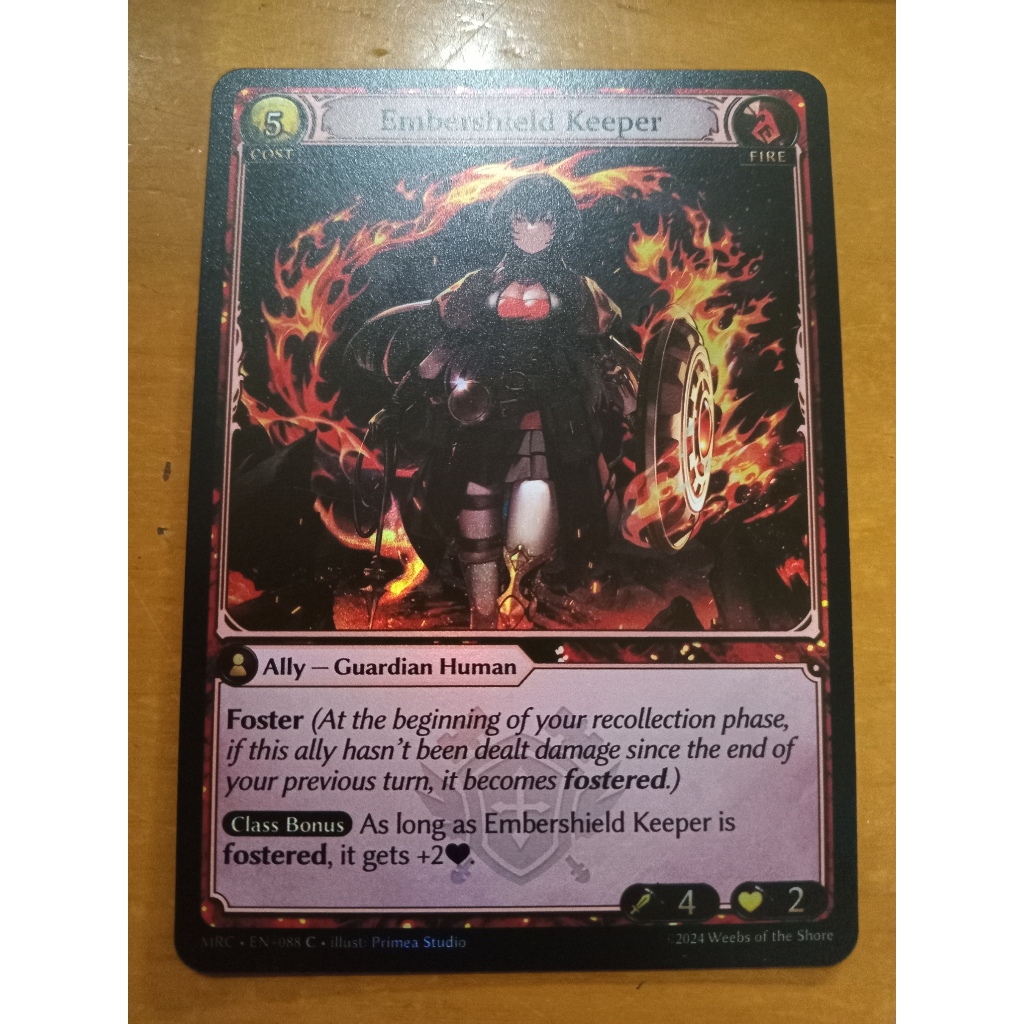GA Foil Embershield Keeper R Merucrial Heart MRC Grand Archive English GATCG | Shopee Philippines