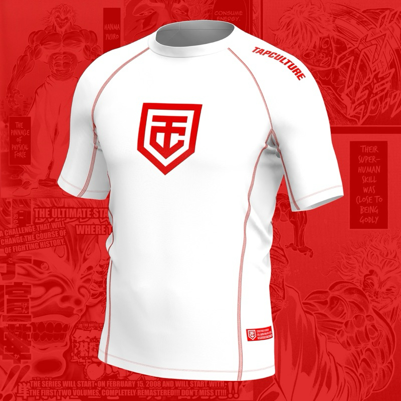The Grappler Short Sleeve White Rash Guard | Shopee Philippines