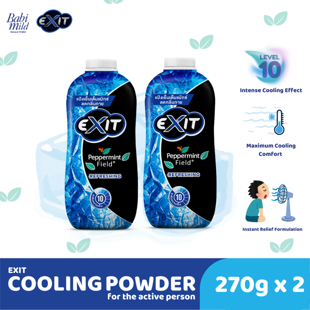 Exit Extra Cooling Powder 270g x 2 [Bundle Pack] - Intense Cooling ...