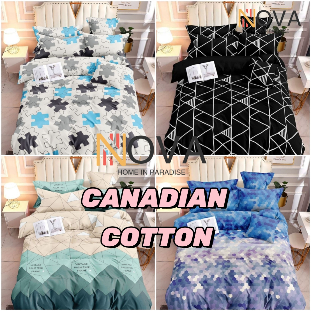 Hot Selling 3IN1 BEDSHEET Full Garterized Canadian Cotton 4IN1 Bedding ...