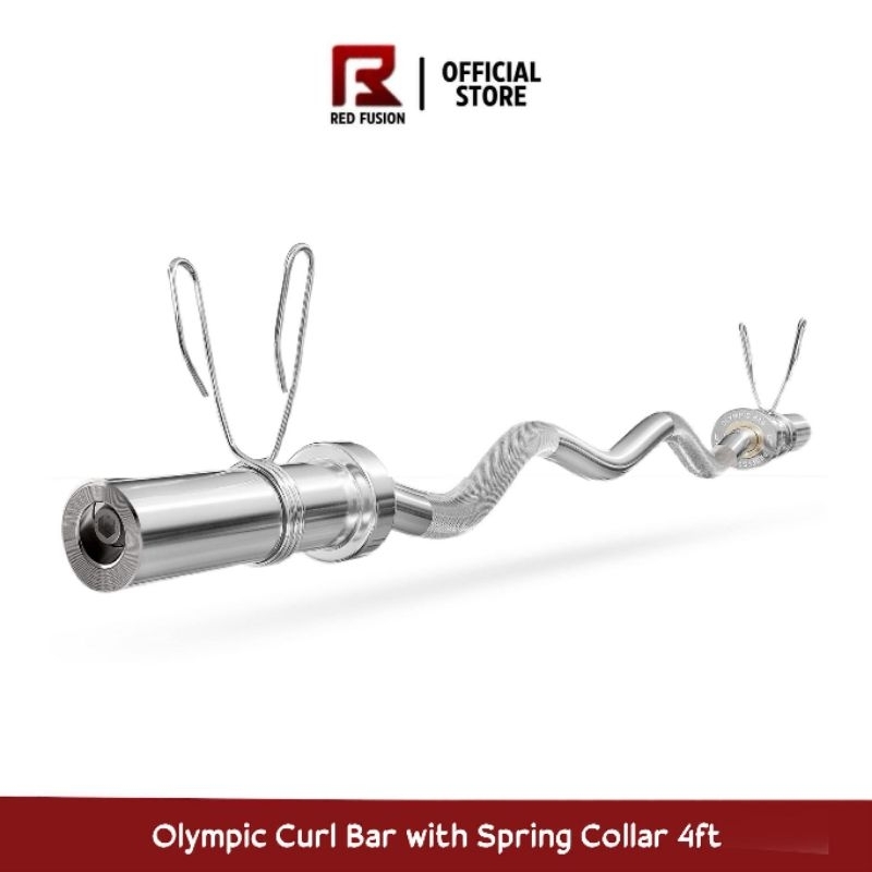 Olympic Curl Bar with Spring Collar 4ft | Shopee Philippines